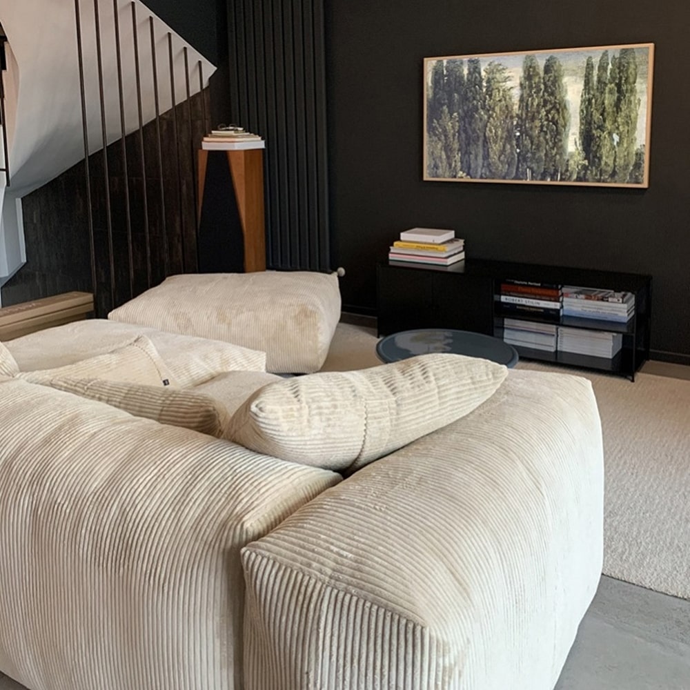 Amaris Corduroy Modern Simple Sofa Cube Modular Sectional Couch– CASASPACE