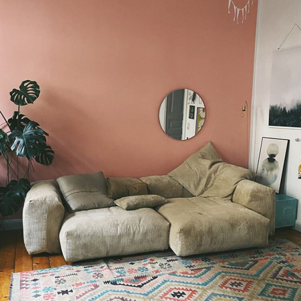 Amaris Corduroy Modern Simple Sofa Cube Modular Sectional Couch– CASASPACE