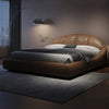 Bader Microfiber Leather Modern Upholstered Bed Frame– CASASPACE