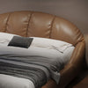Bader Microfiber Leather Modern Upholstered Bed Frame– CASASPACE