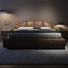 Bader Microfiber Leather Modern Upholstered Bed Frame– CASASPACE