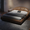 Bader Microfiber Leather Modern Upholstered Bed Frame– CASASPACE