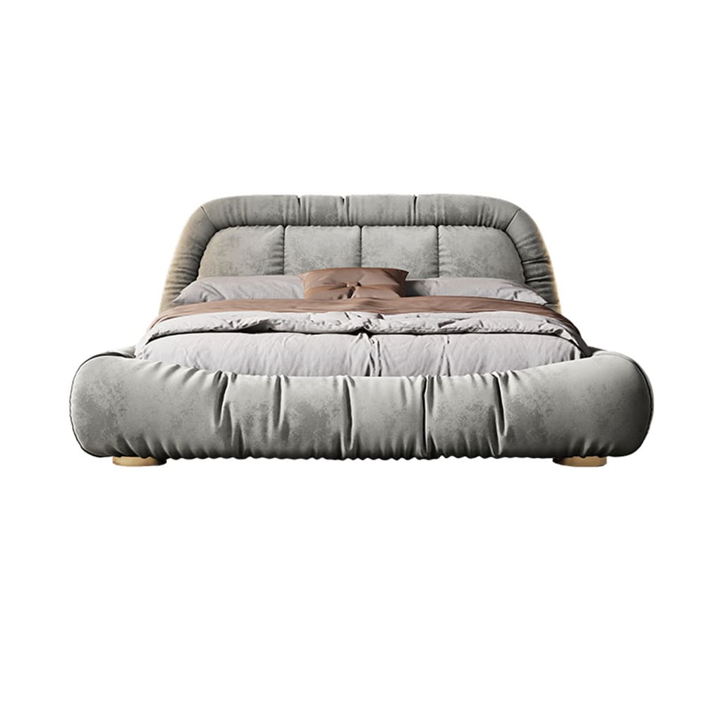 Bandit Suede Fabric Upholstered Modern Bed Frame– CASASPACE