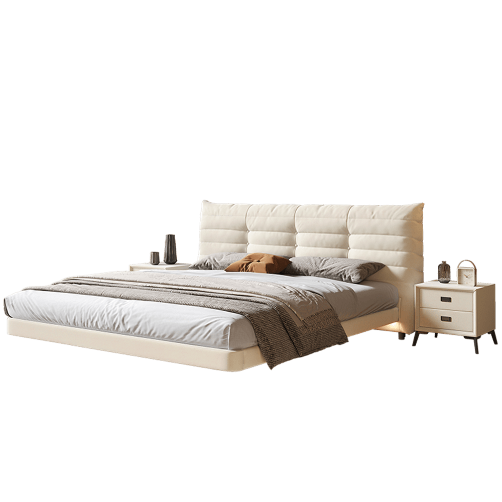 Billy Velvet Upholstered Floating Bed Frame– CASASPACE