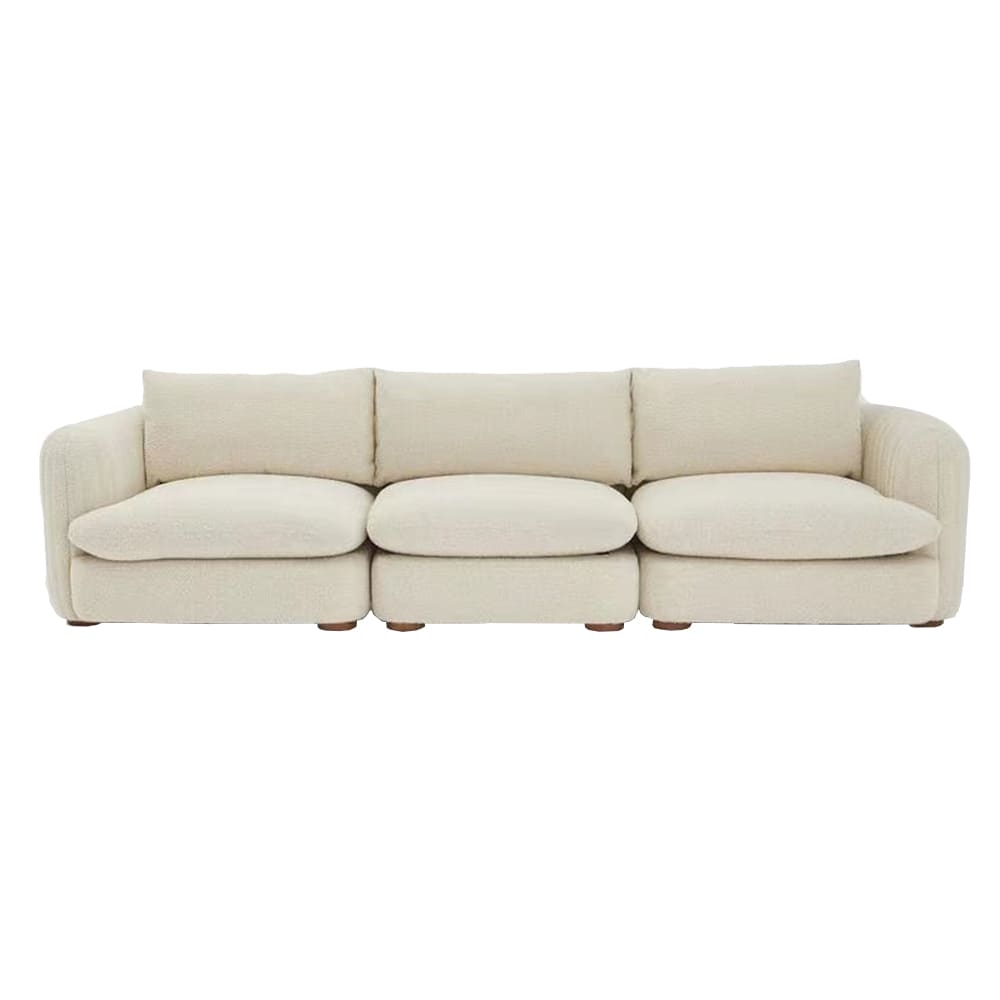 Bryce Boucle Minimalist Simple Arm sofa 3-Seater Couch– CASASPACE