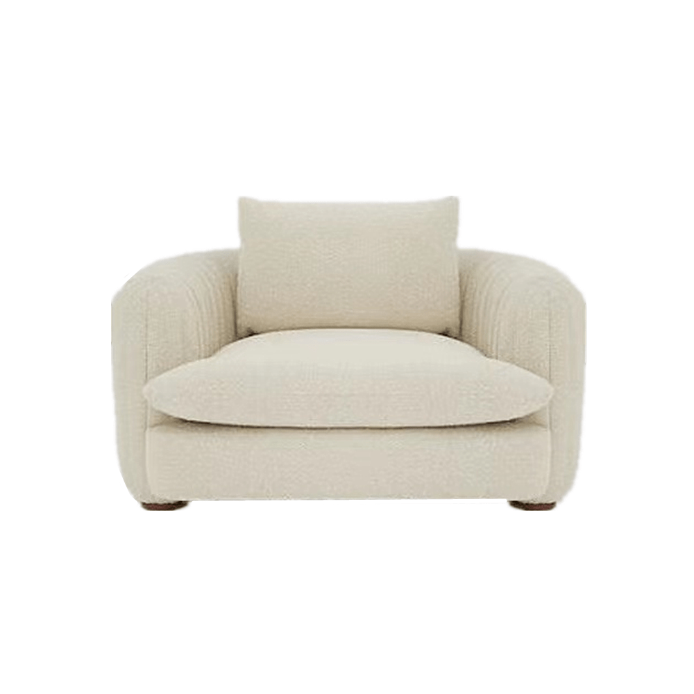 Bryce Boucle Minimalist Simple Arm Chair– CASASPACE