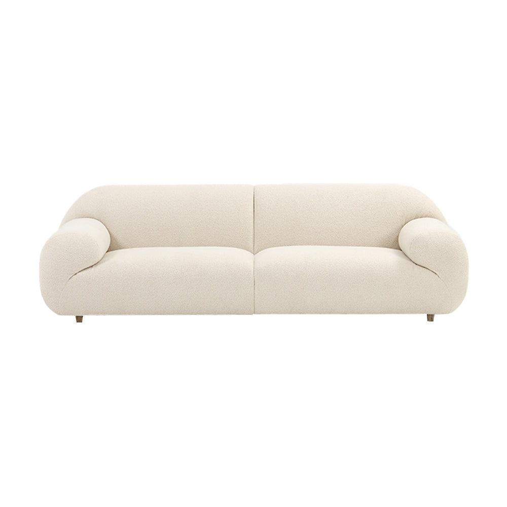 Cael Teddy Fleece 3-seater Sofa 2-Pieces Minimalist Arm Sofa– CASASPACE