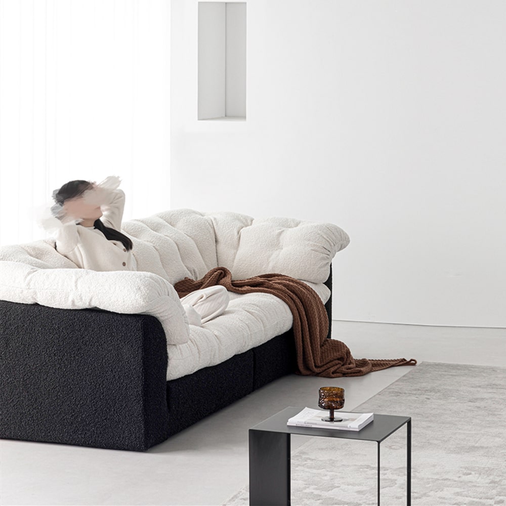 Caton Boucle 3-Seater Sofa Minimalist Couch– CASASPACE