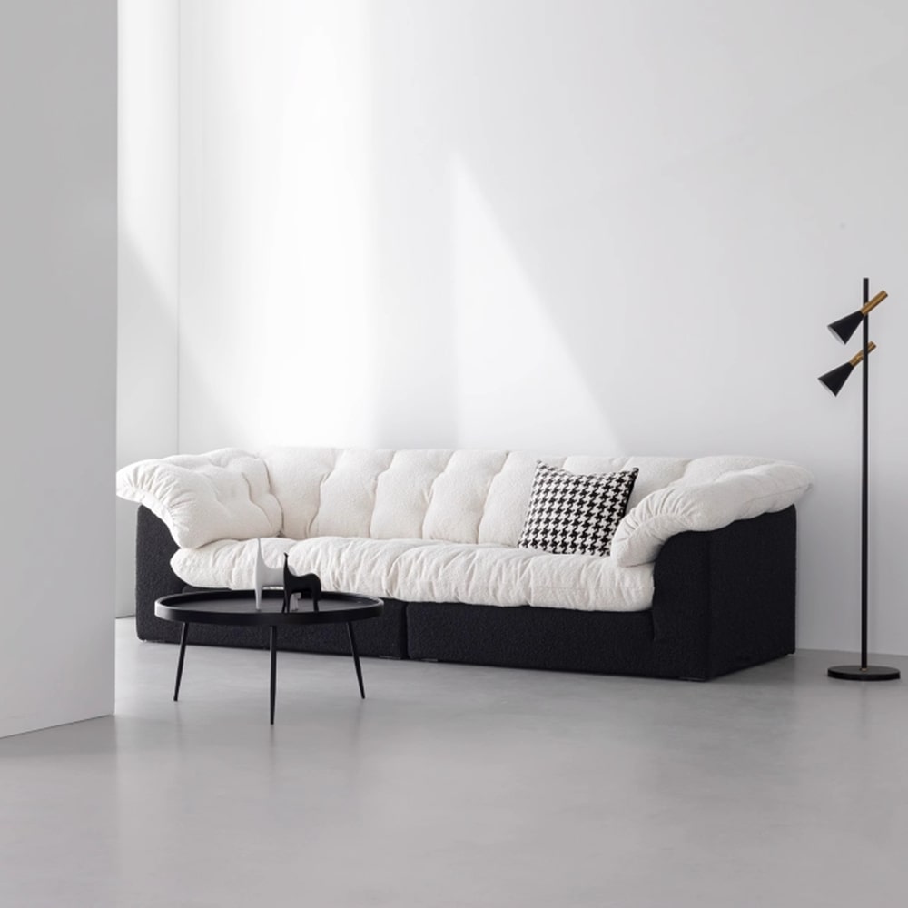 Caton Boucle 3-Seater Sofa Minimalist Couch– CASASPACE