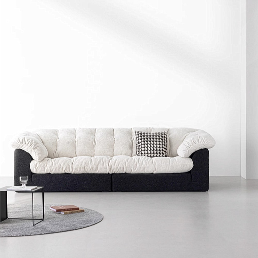 Caton Boucle 3-Seater Sofa Minimalist Couch– CASASPACE