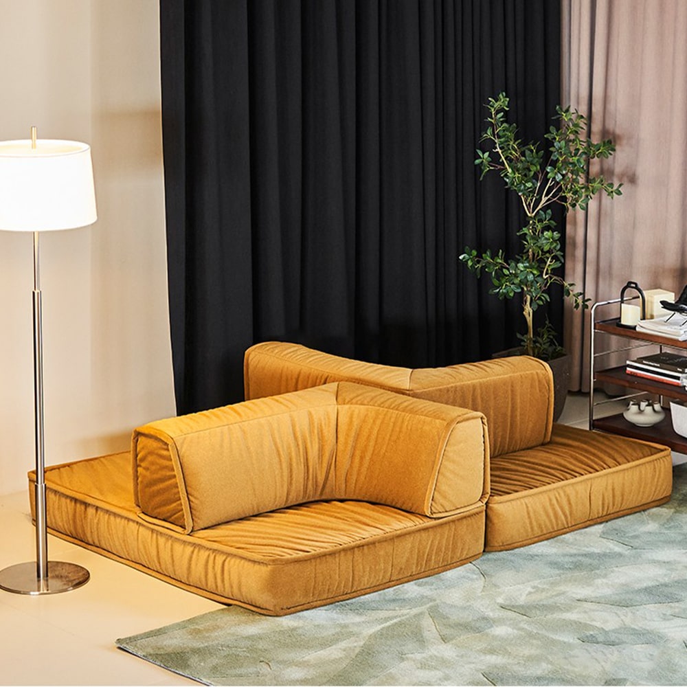 Finlay Removable Armrest Sofa Bed Microfiber Leather Modern Functional ...