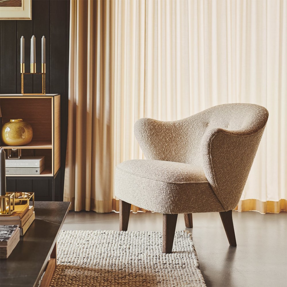 Rani Teddy Fleece Chair Modern Arm Lounge Chair– CASASPACE