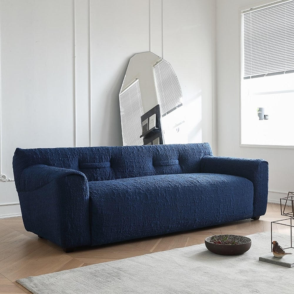 Danica Chenille Fabric 3-Seater Sofa Bow-knot Back Designed Sofa– CASASPACE