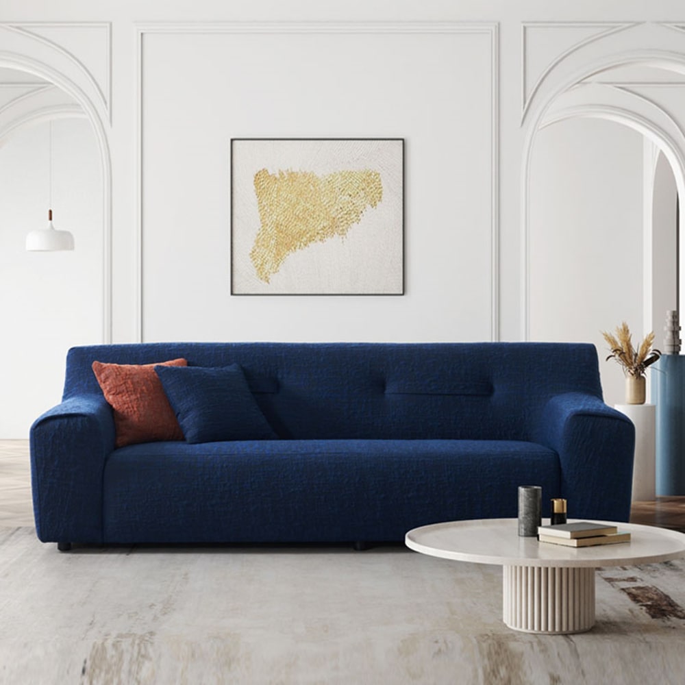 Danica Chenille Fabric 3-Seater Sofa Bow-knot Back Designed Sofa– CASASPACE