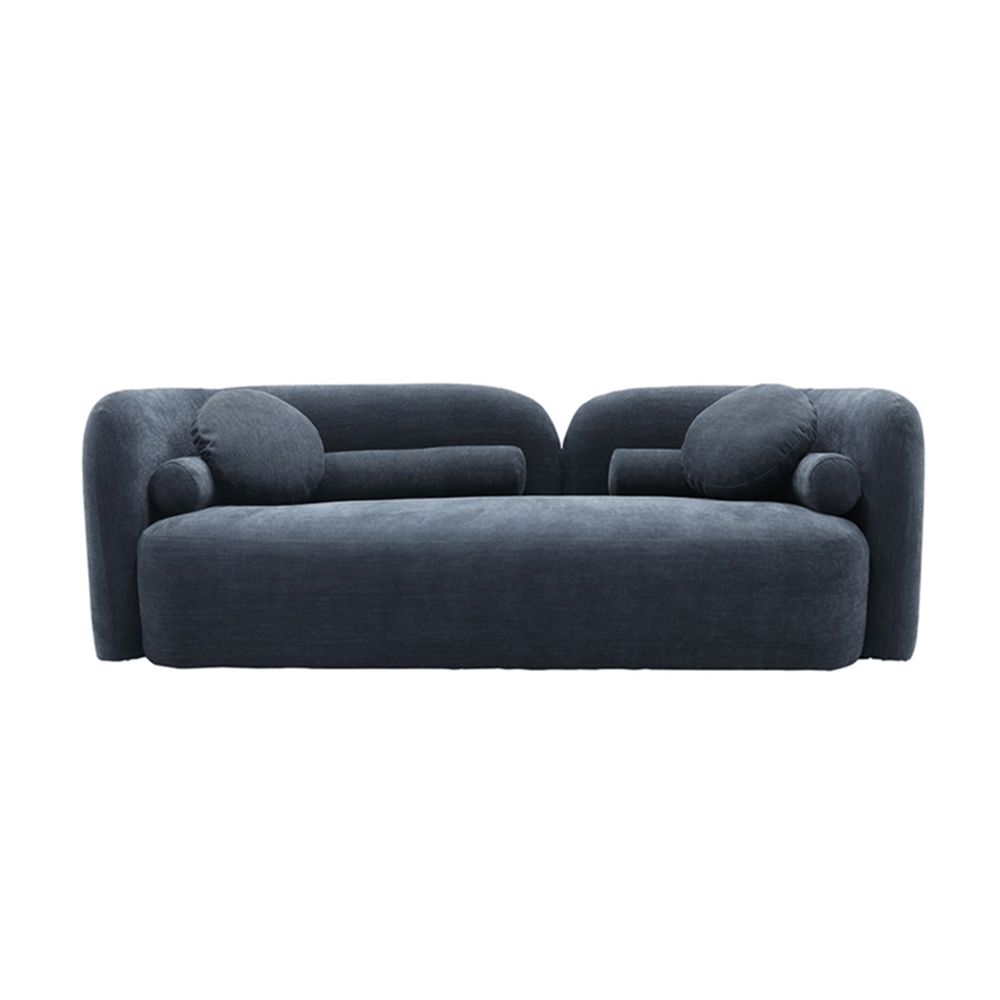 Joyce Boucle Round Shaped Upholstery 3-Seater Arm Sofa– CASASPACE