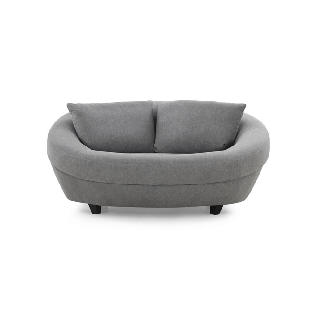 Murray Velvet Round Shaped Sofa 2-Seater Lounge Sofa– CASASPACE