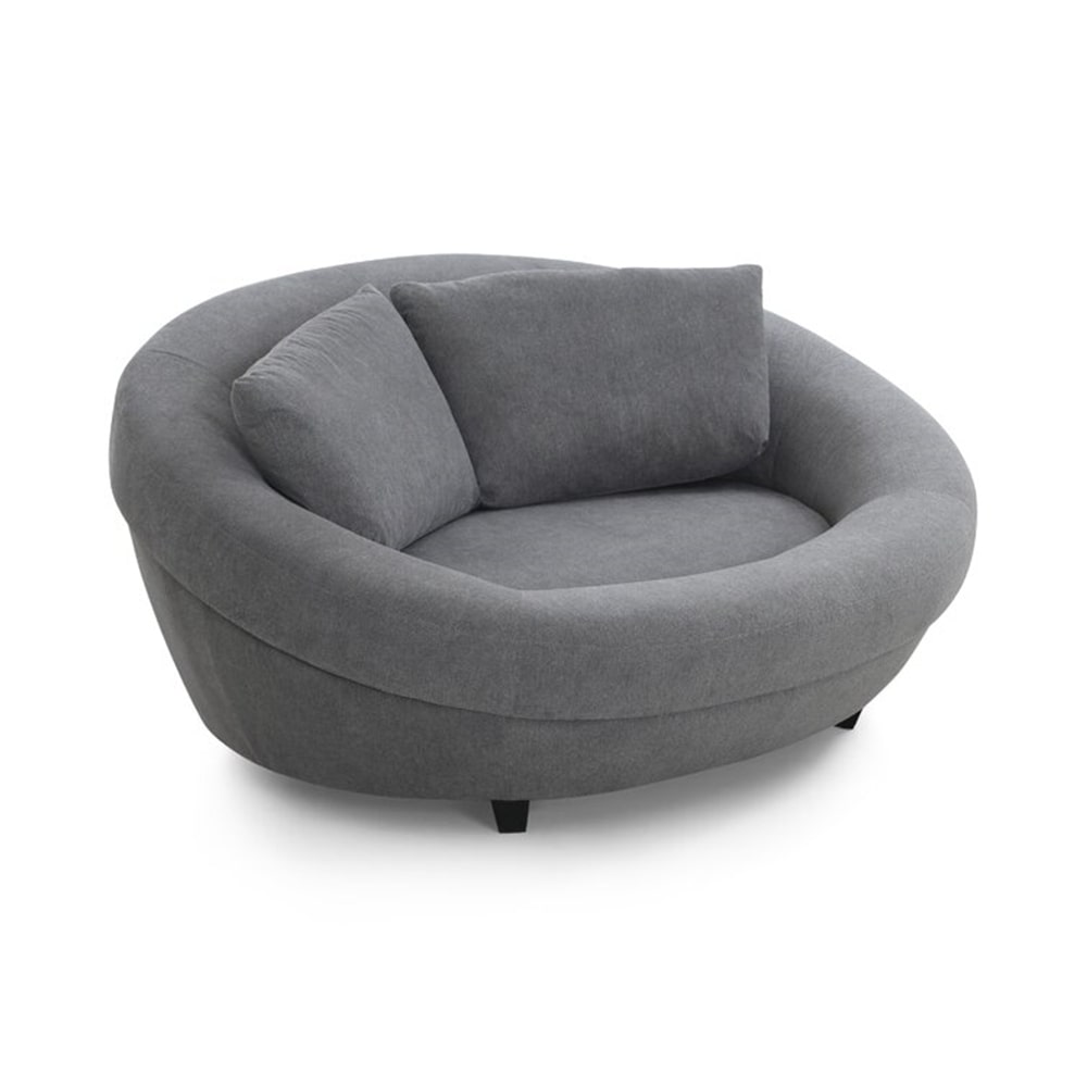 Murray Velvet Round Shaped Sofa 2-Seater Lounge Sofa– CASASPACE