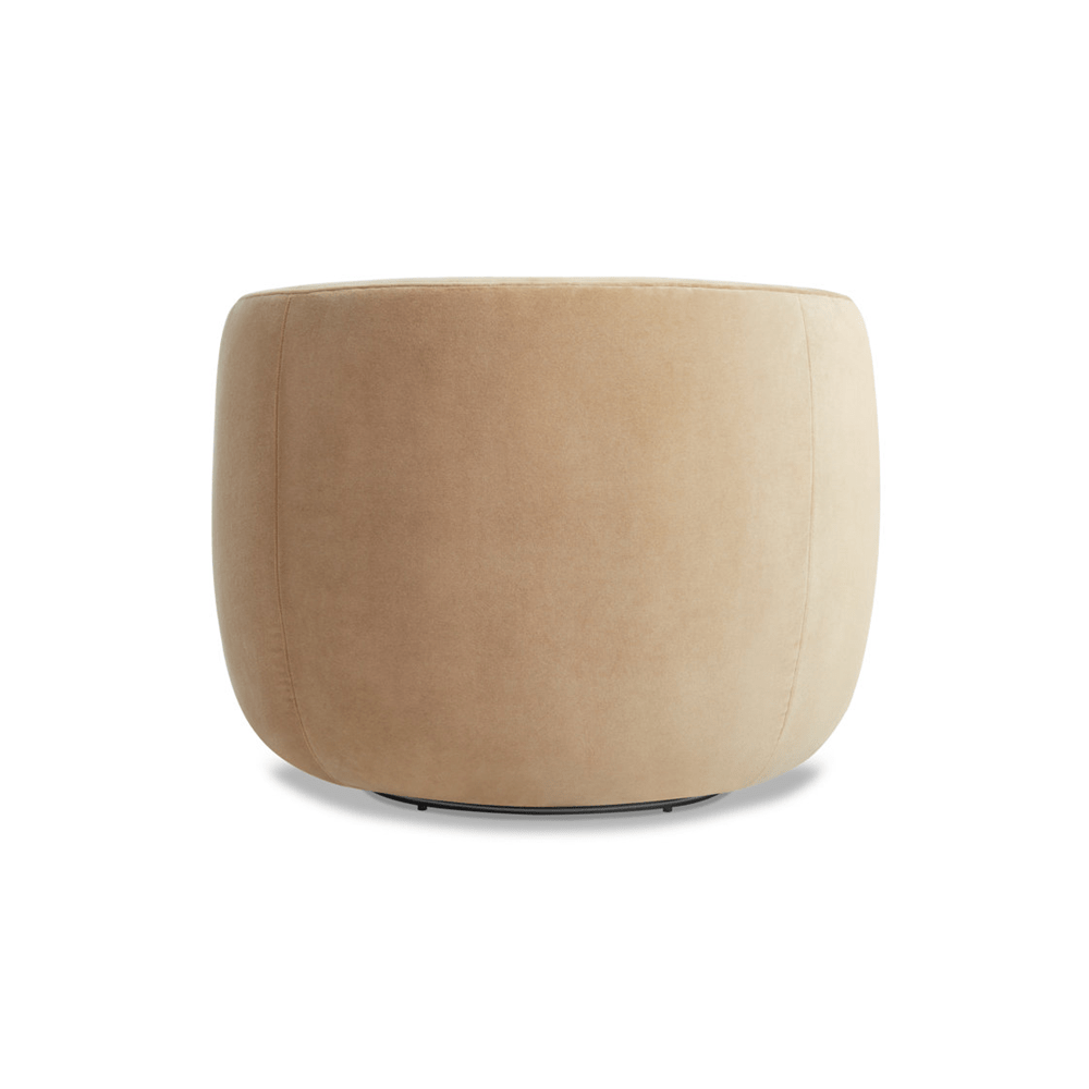 Paol Boucle Round Shaped Swivel Lounge Chair Barrel Chair– CASASPACE