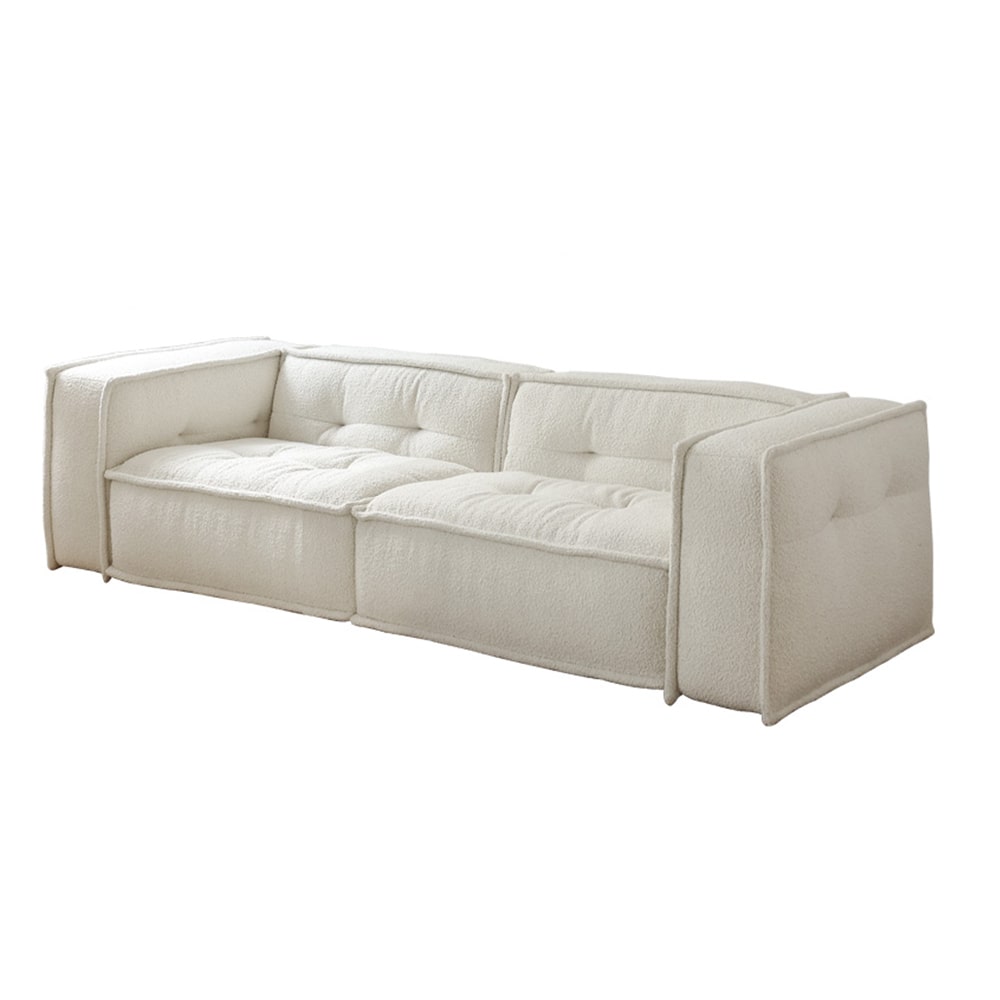 Sonia Boucle Cube Sofa 2-Pieces Arm Sofa– CASASPACE